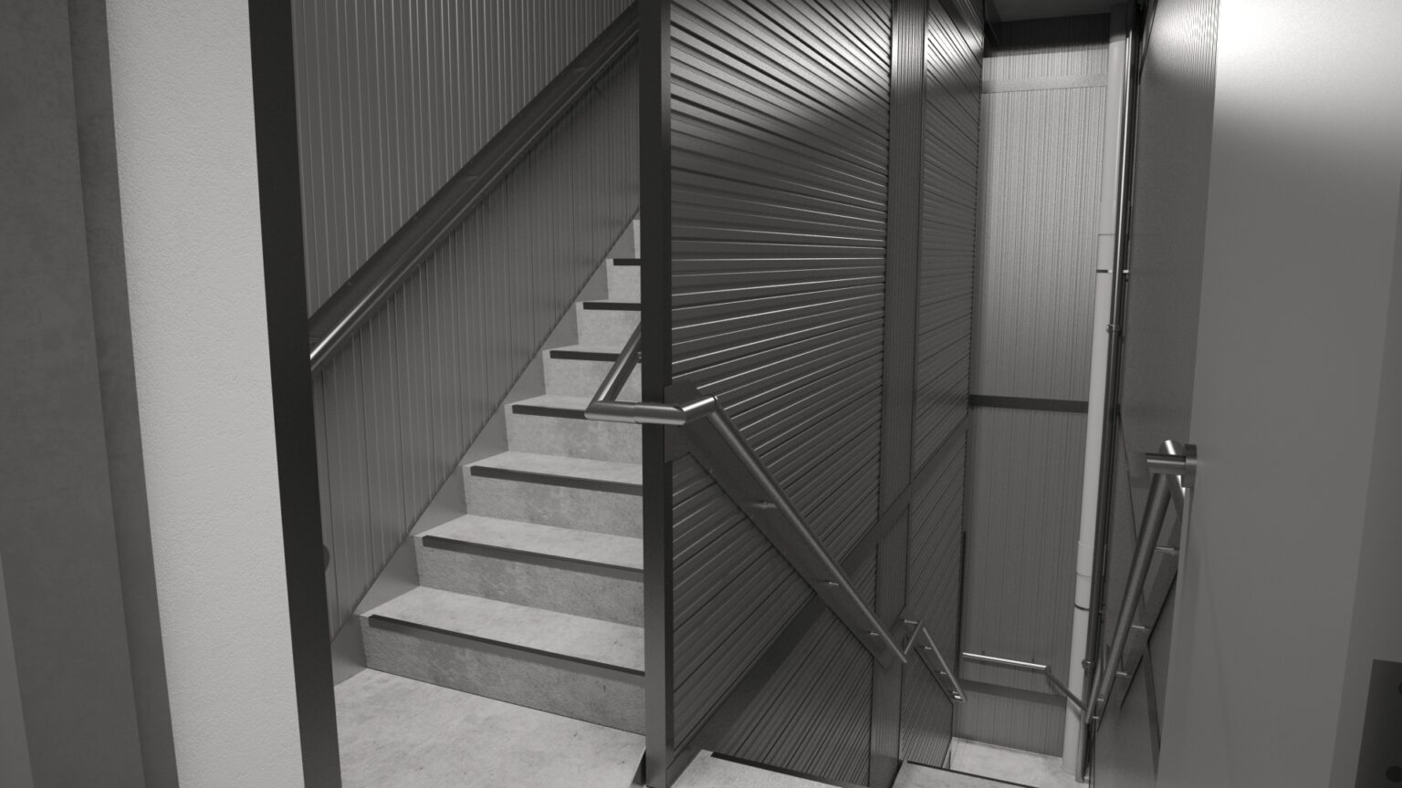 Scissor Stairs - Fire and Acoustic Rated Protection - KOROK Fire and ...